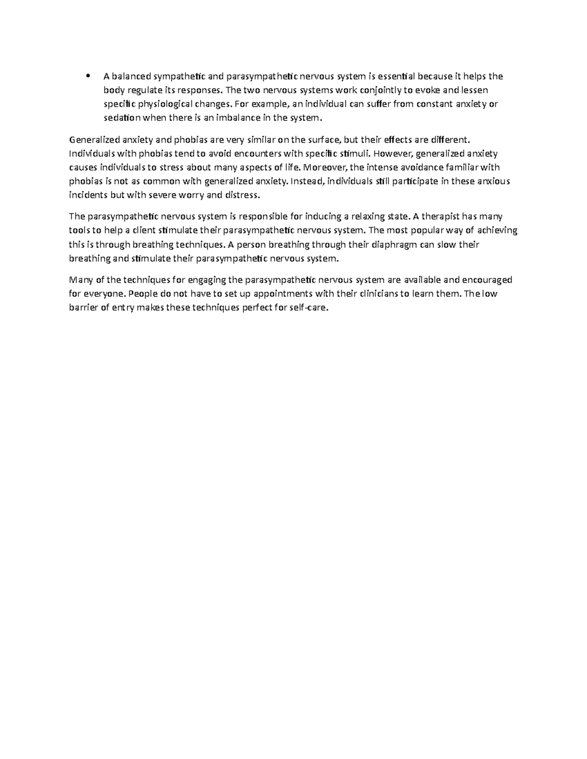 Disc fear and stress - A balanced sympathetic and parasympathetic ...