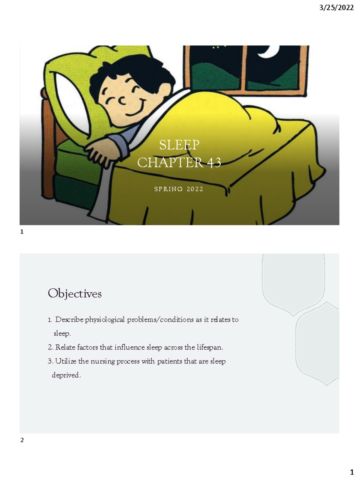 Sleep CH 43 SP 22 - ... - PSYC 102 - LA Tech - Studocu