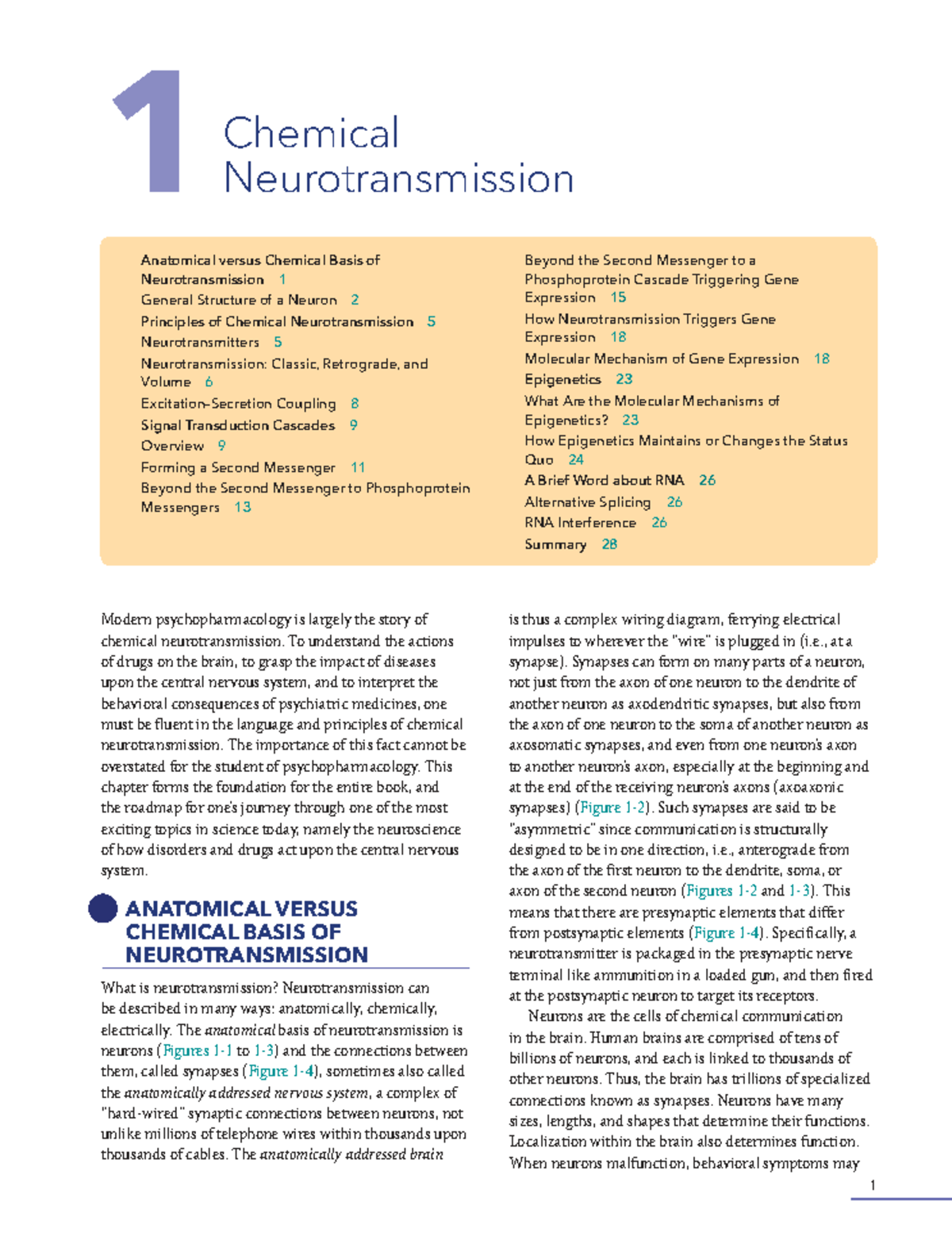 Stahl's 1 Chemical Neurotransmission - Chemical 1 Neurotransmission ...