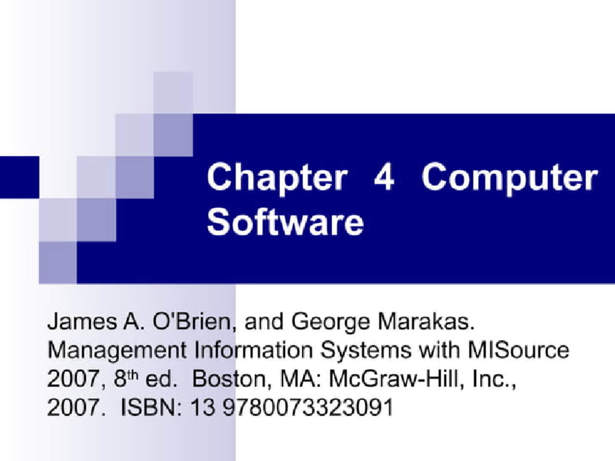 Chapter 4 computer software 71592408 - Marketing management - Studocu
