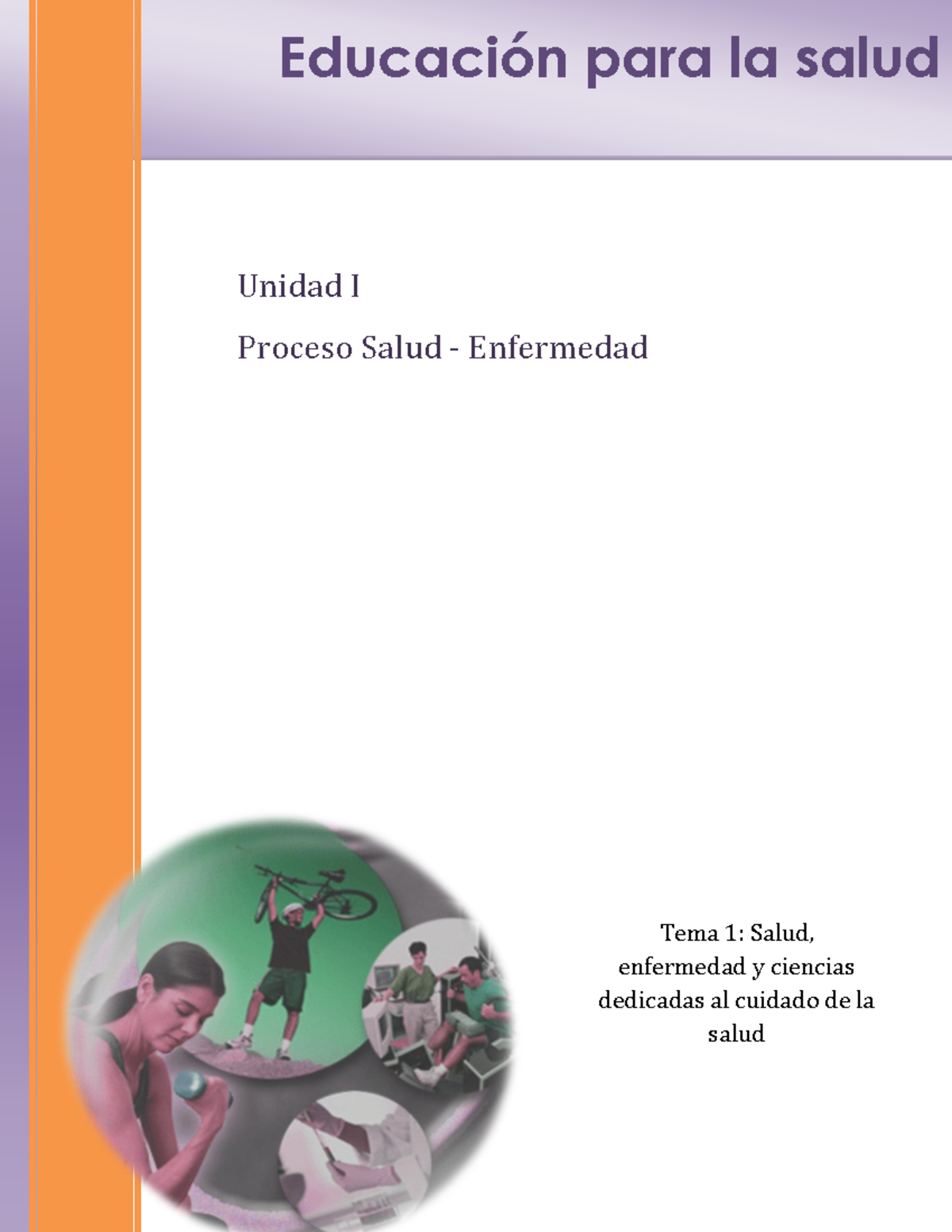 Concepto salud enfermedad - EducaciÛn para la salud Unidad I Proceso ...