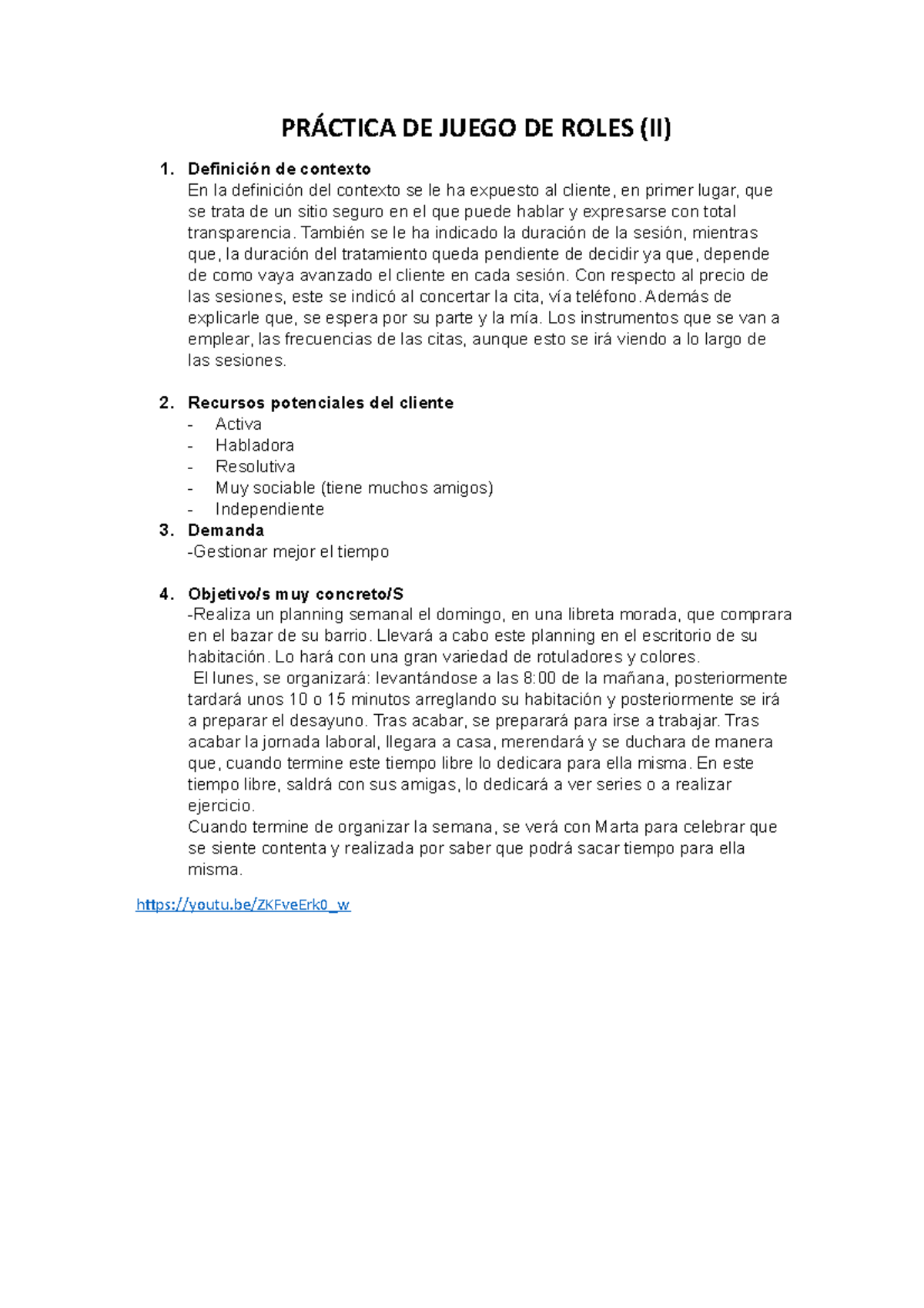 Práctica De Juego De Roles Ii PrÁctica De Juego De Roles Ii 1 Definición De Contexto En La 