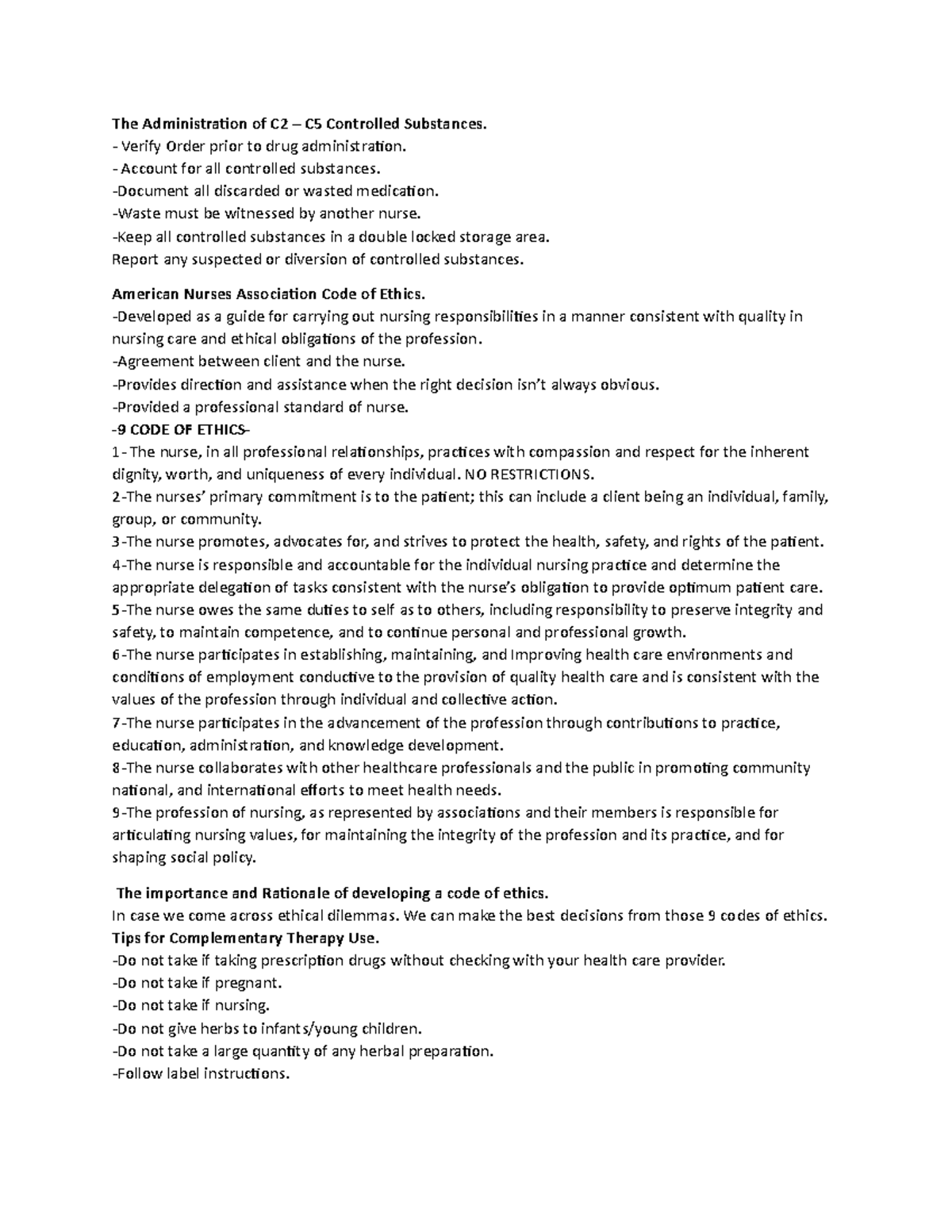 Week 2 objectives - Lecture notes week 2 - The Administration of C2 ...