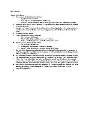 Behavior Change Quiz 7 Notes - Behavior Change Quiz 7 Notes: The ...