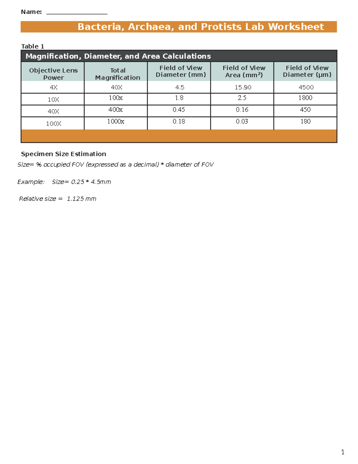 Bacteria, Archaea, and Protists Lab2 - The textbook and Internet ...