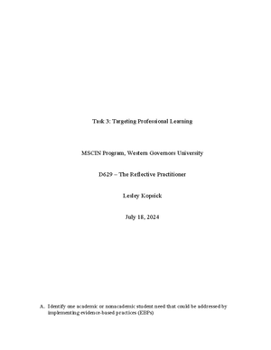 D187 Task 3 - Passed - Differentiated Instruction MSCIN Program ...