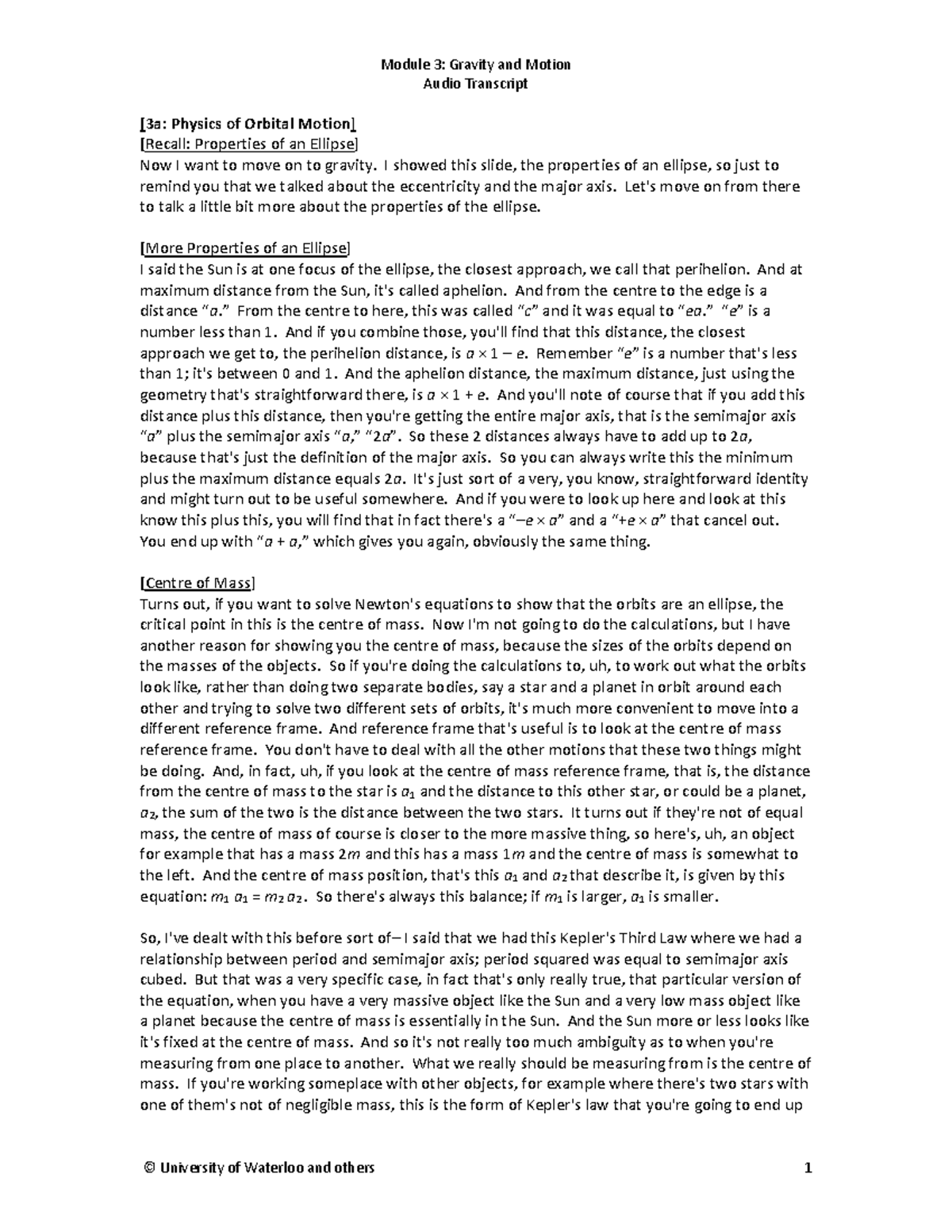 SCI 238 Module 03SCI 238 Module 03SCI 238 Module 03 - Audio Transcript [ - Studocu