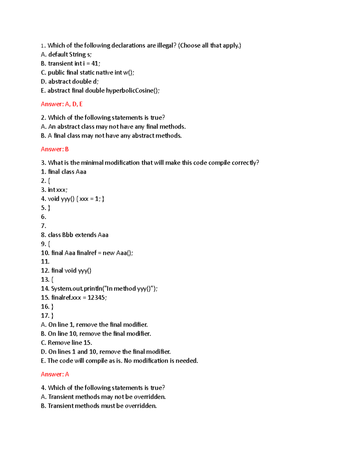 PRO192 Quiz Chapter 3 - 123 - Which of the following declarations are ...