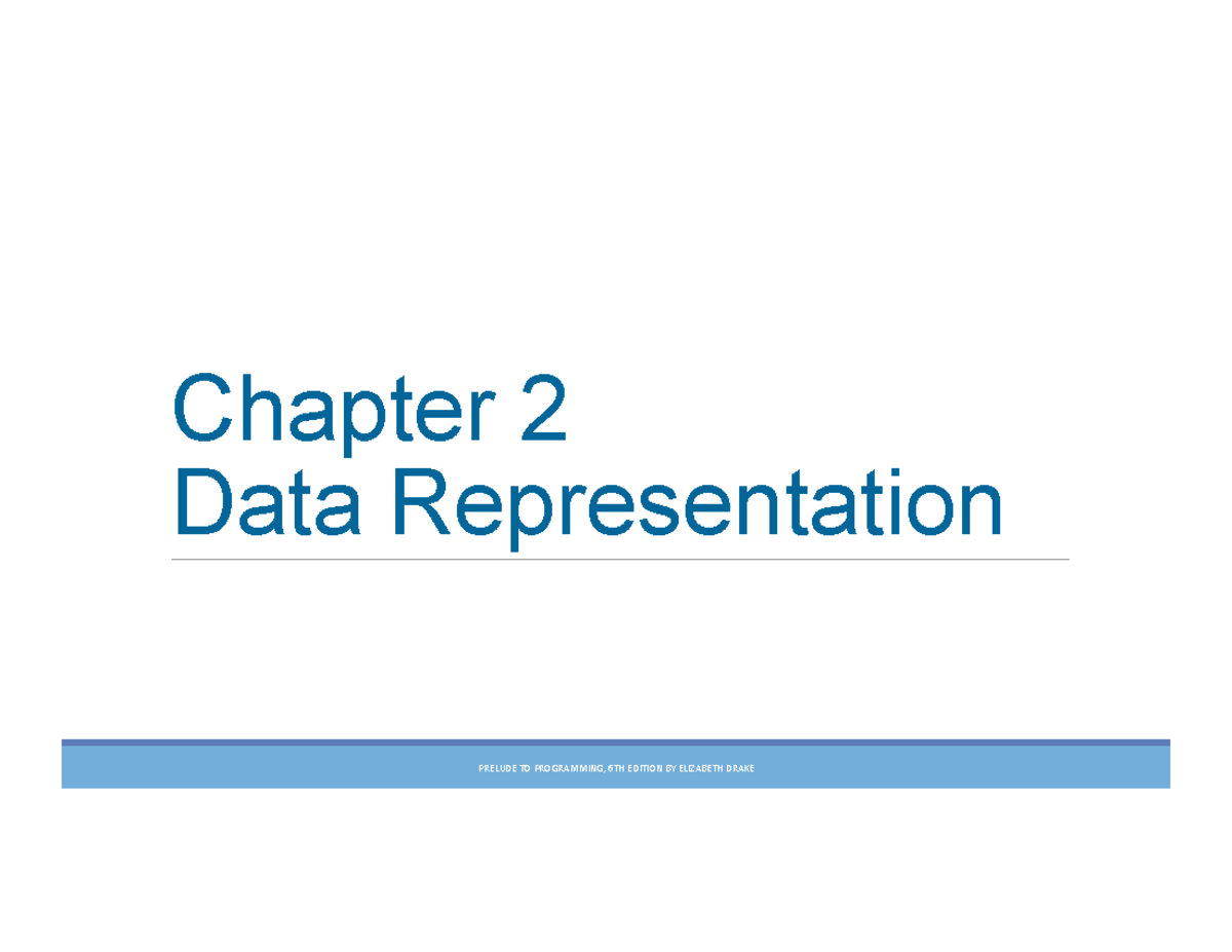 Prelude Programming 6ed pp02, lecture notes - Information Technology ...