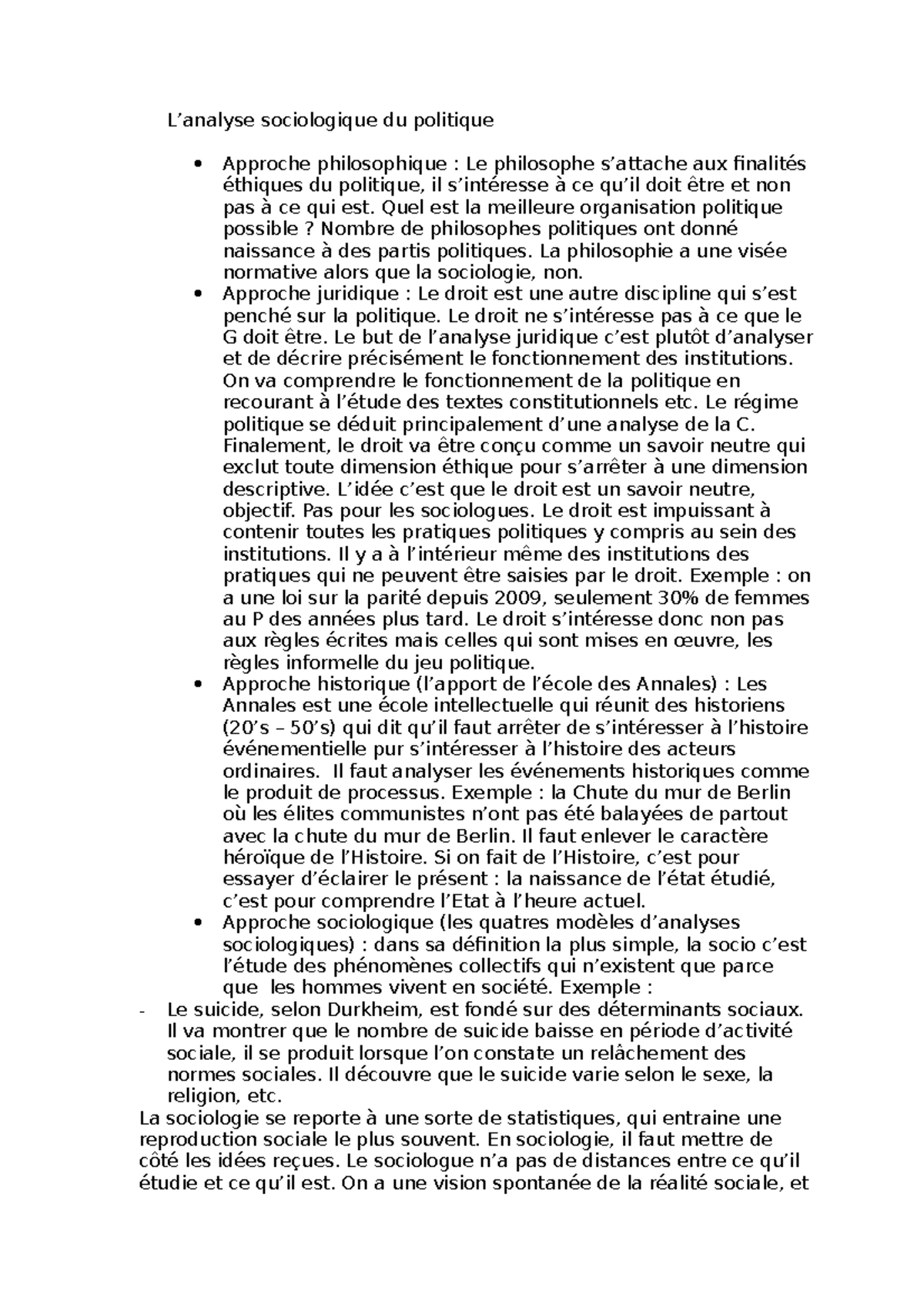 L’analyse sociologique du politique - L’analyse sociologique du ...