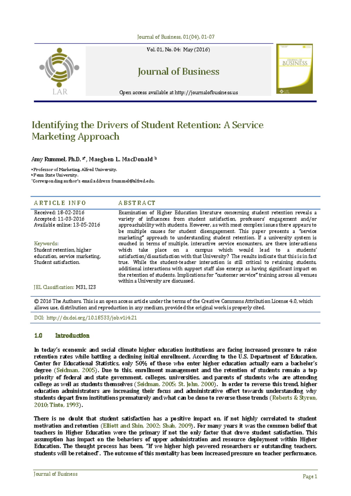 Sham,+final+retention+paper+to+maeg - Journal of Business, 01(04), 01 ...