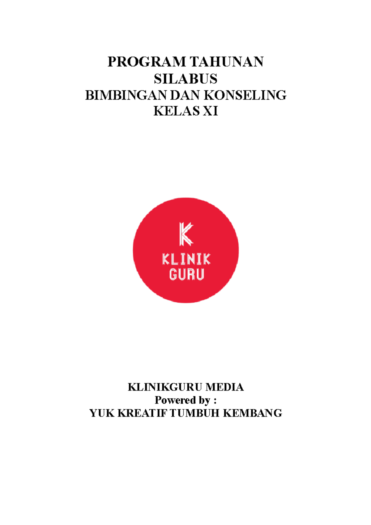 Silabus XI Program BK - PROGRAM TAHUNAN SILABUS BIMBINGAN DAN KONSELING ...