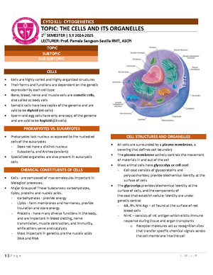CYTO- Lesson 1 - CYTO 3 RD YEAR – 1 ST SEM LESSON 1 – INTRODUCTION TO ...
