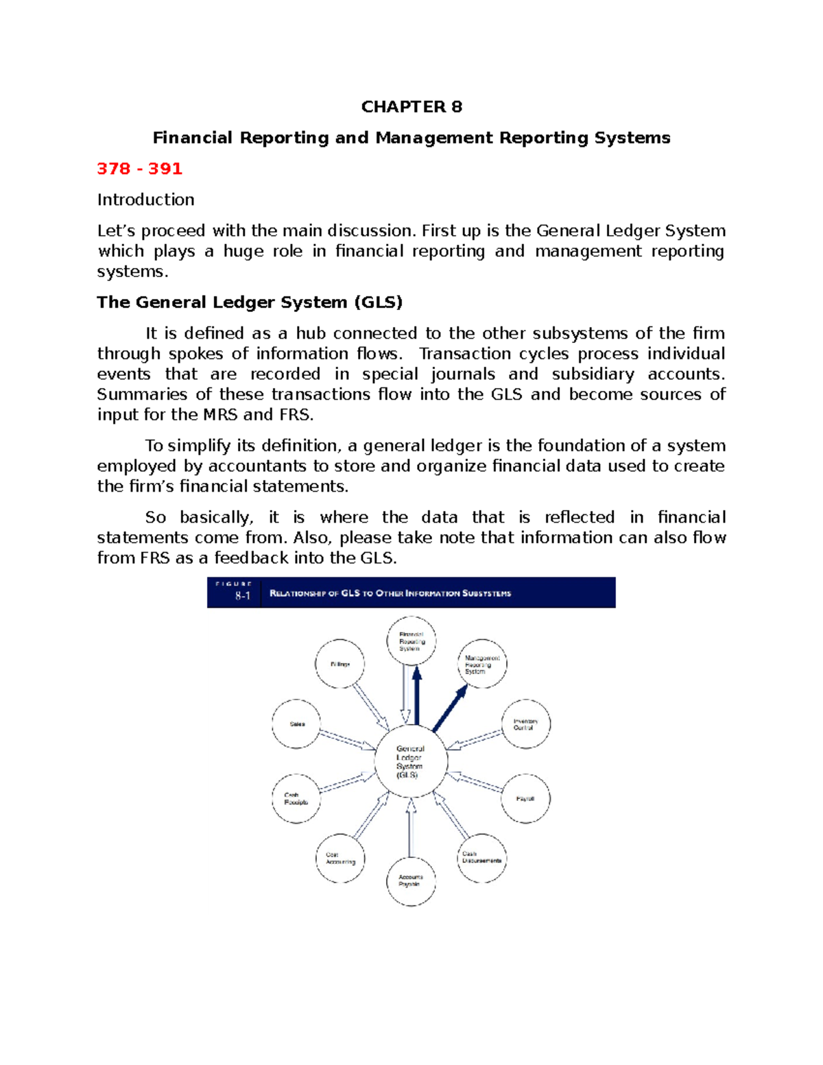 AIS- Chapter-8 - CHAPTER 8 Financial Reporting and Management Reporting ...