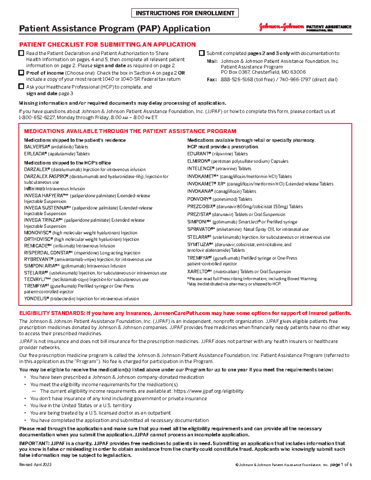 Jjpaf-application - Happy learning - Revised: April 2023 © Johnson ...