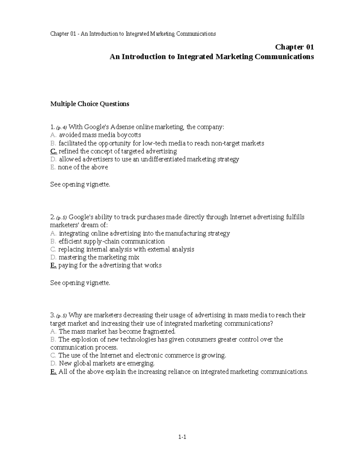 Chapter 01 An Introduction to Integrated Marketing Communications - 4 ...