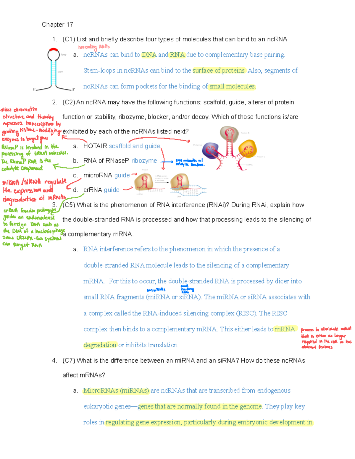 Concept Questions and Experimental Questions - Chapter 17 1. (C1) List ...