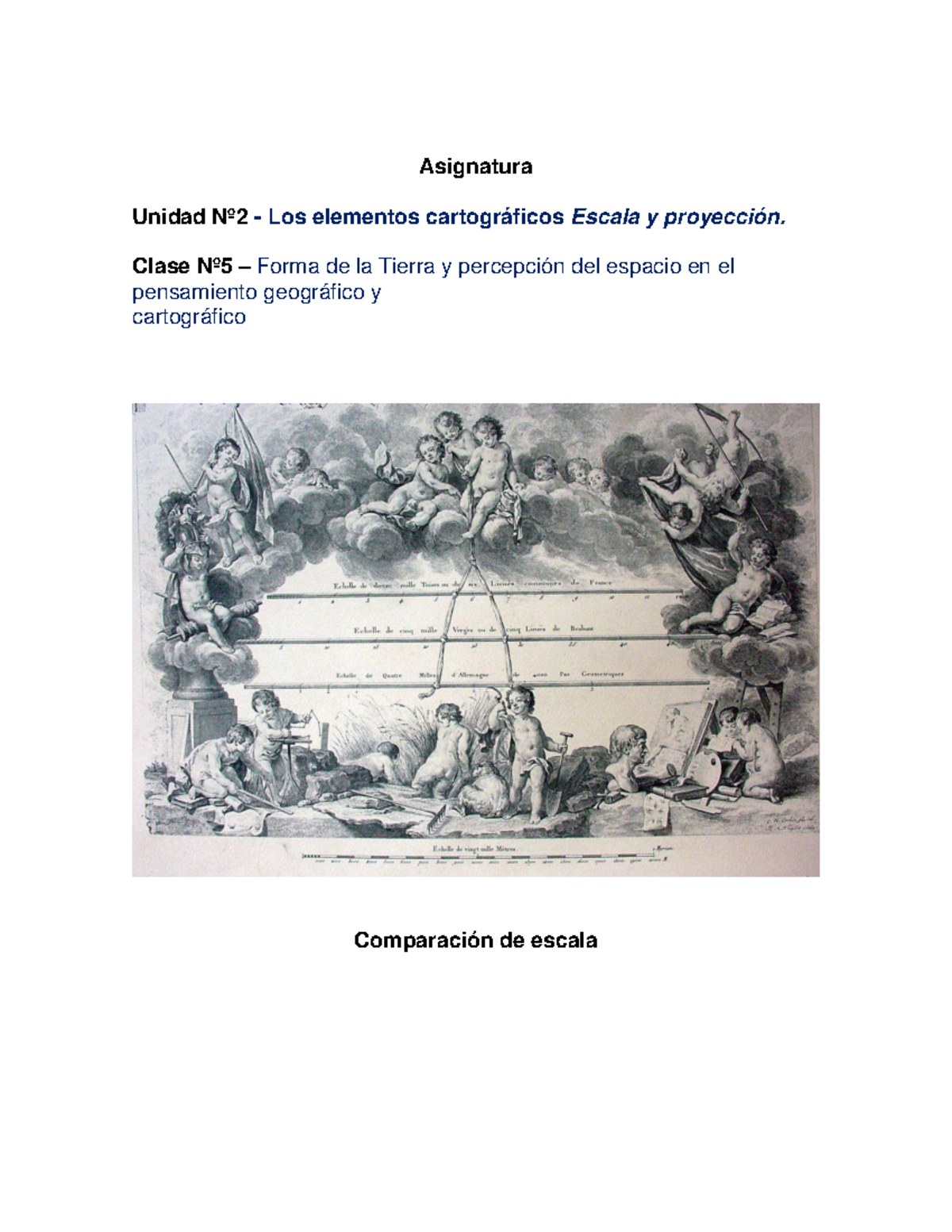 Los elementos cartográficos Escala y proyección. - Cartografía I ...