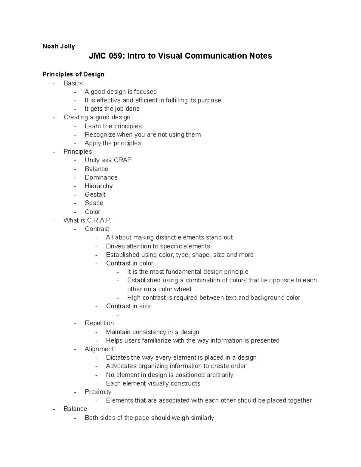 J59Studocunotes - Visual communication course focused on Adobe ...