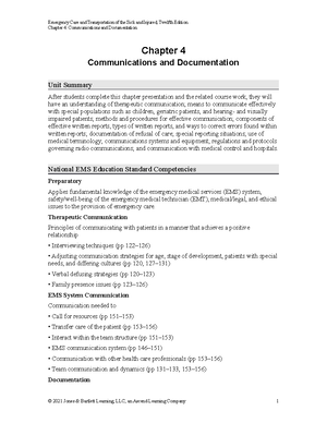 CH 6 LECTURE NOTES EMT LOS ANGELES VALLEY COLLEGE - Chapter 6: The ...