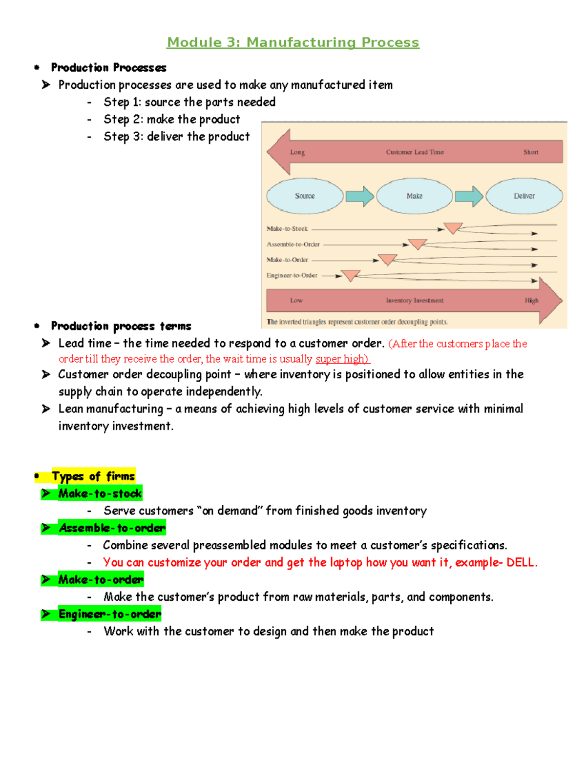Module 3 - Lecture notes 5-6 - ADMS 3351 - Yorku - Studocu