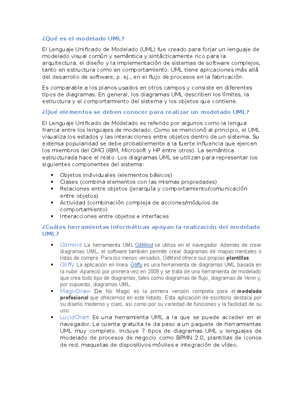 Tarea 3 de base de datos - ¿Qué es el modelado UML? El Lenguaje ...