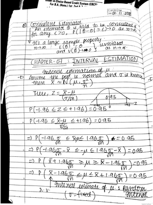 Chapter 1 Stats - Lecture notes 1 - Statistical Methods for Economics ...