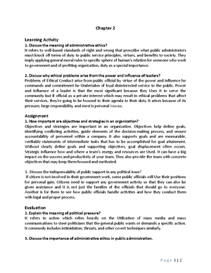 Ethics Chapter 4 - Learning objectives or targets are statements that define what students are ...