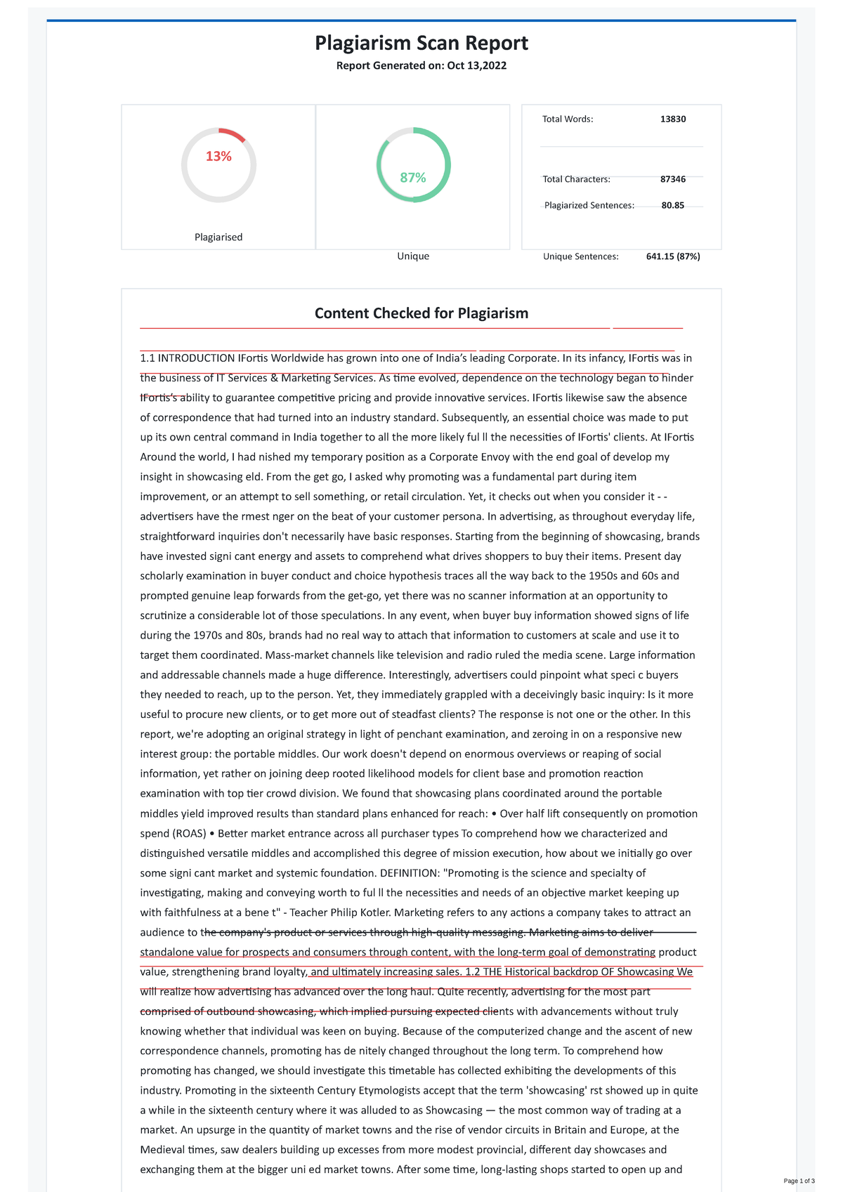 Plagiarism-report-12 - Plagiarism Scan Report Report Generated on: Oct ...