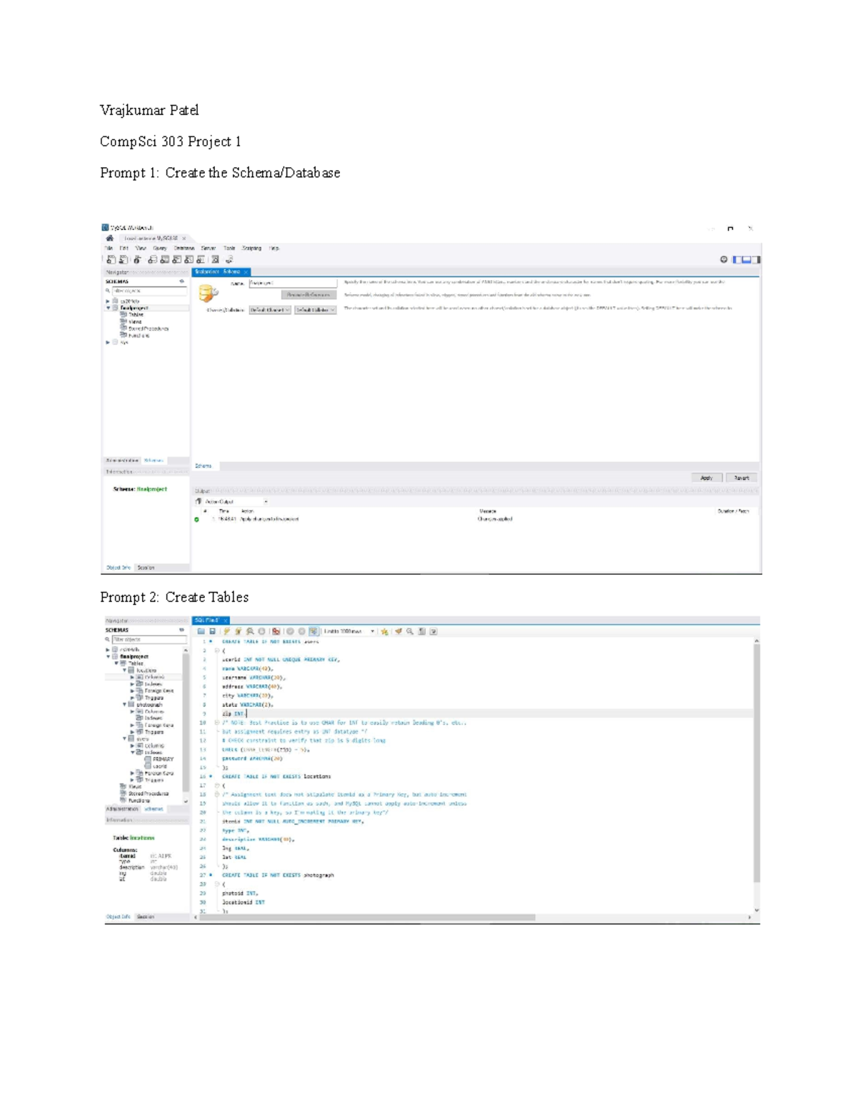 CS303Project - study.com cs 303 assignment 2 - Vrajkumar Patel CompSci 303 Project 1 Prompt 1 ...
