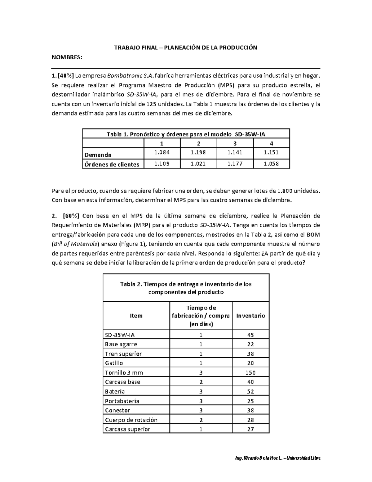 Trabajo Final 20232 - mksia - Ing. Ricardo De la Hoz L. – Universidad ...