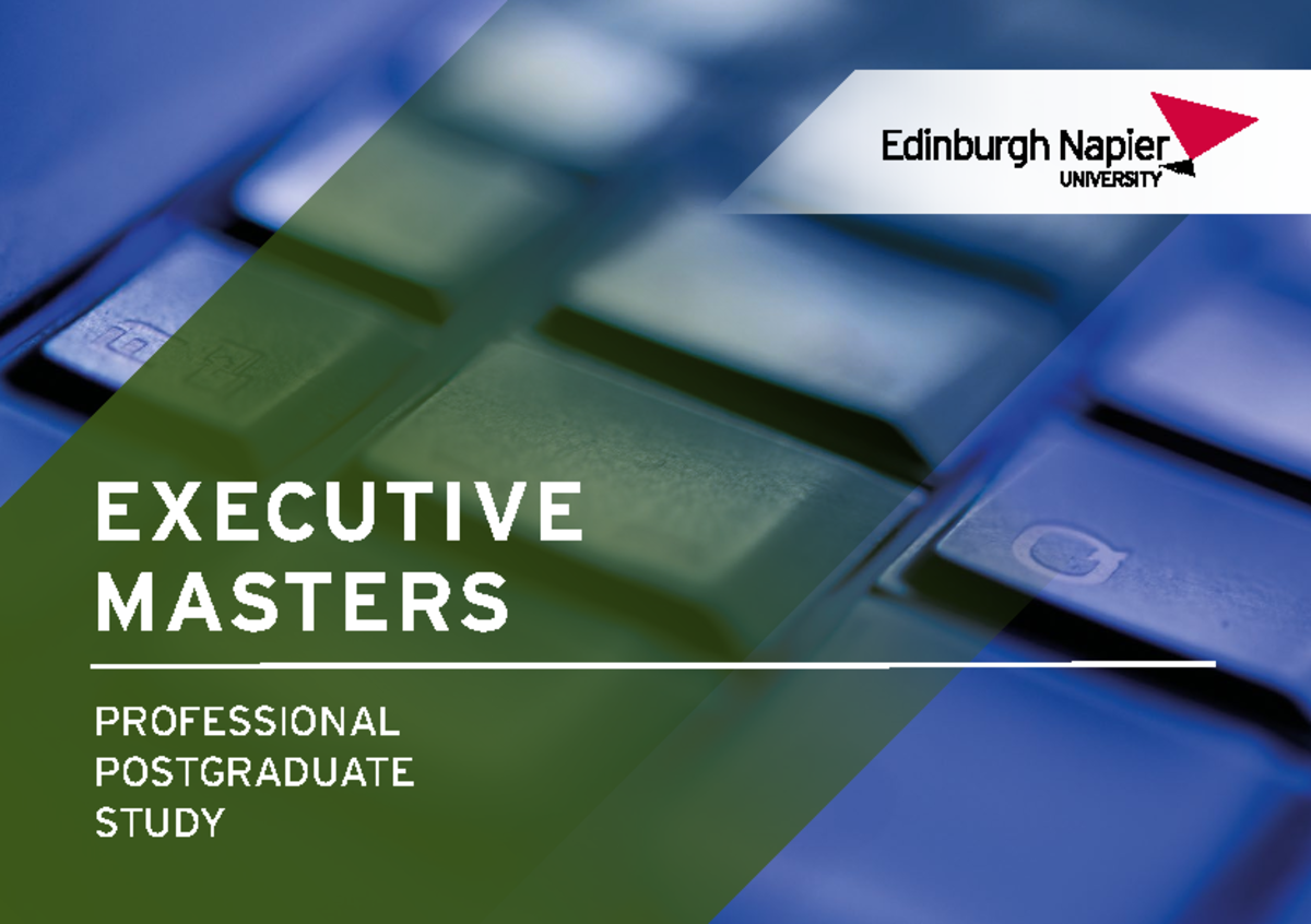 Executive masters prospectus - EXECUTIVE MASTERS PROFESSIONAL ...