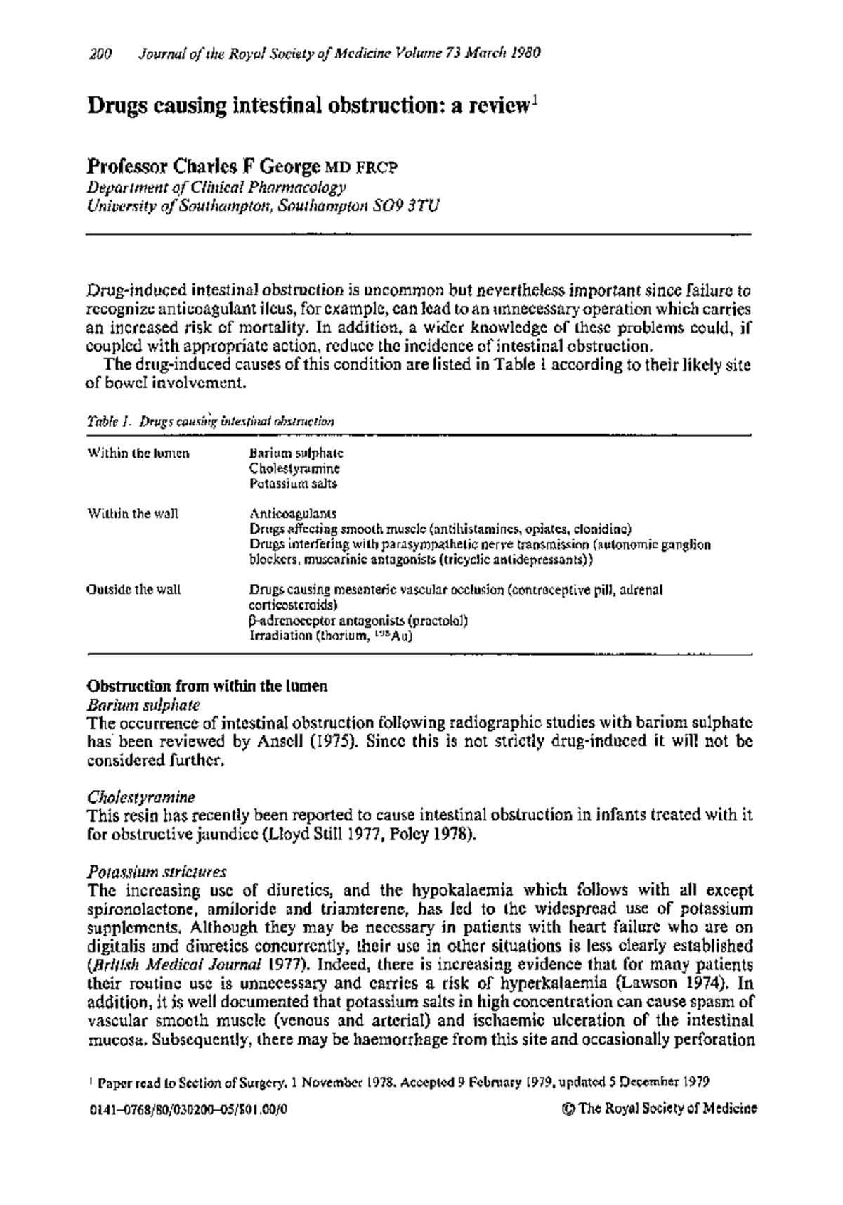 CAN Drugs Cause Bowel Obstruction - Drugs causing intestinal ...