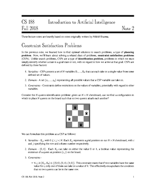 Cs 188 spring 2022 written homework 1 - CS 188 Spring 2022 Introduction to Artificial ...