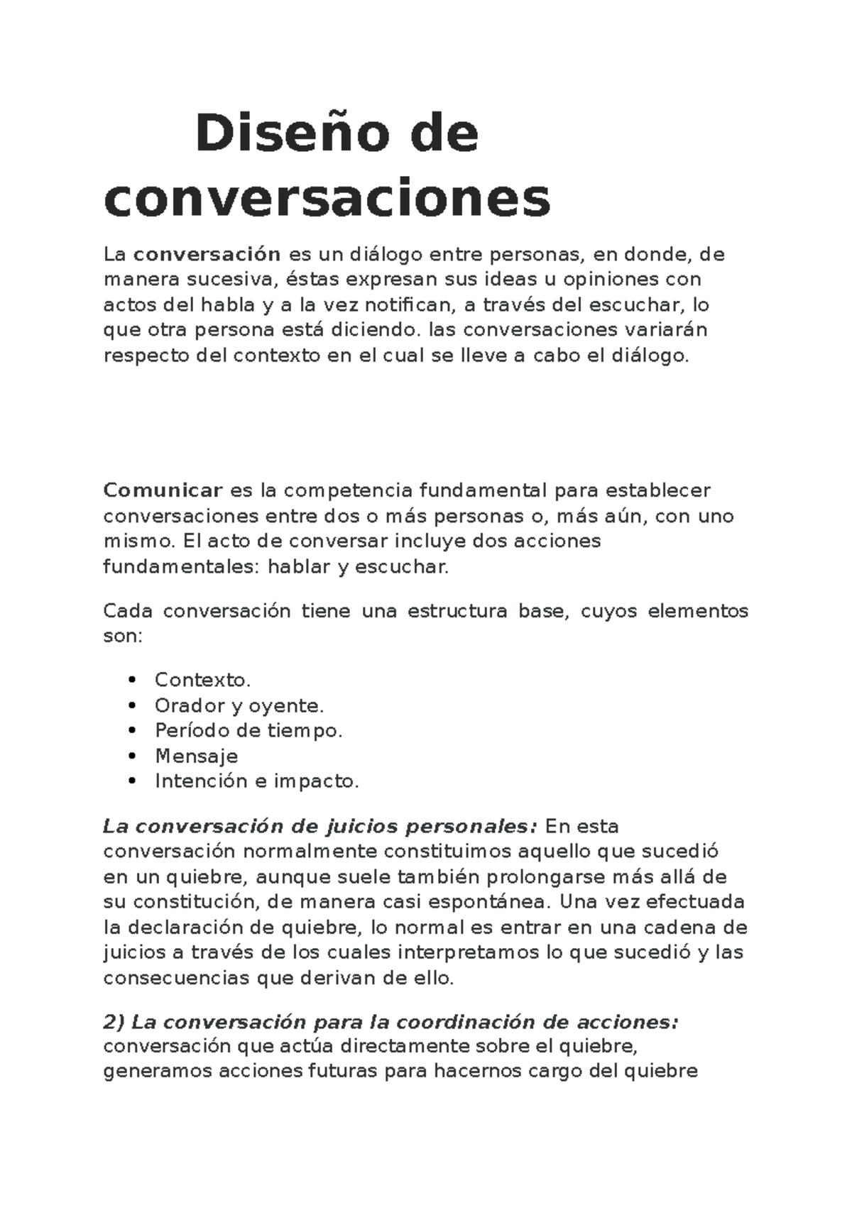 Resumen mod 2 gear modulo 2 - Diseño de conversaciones La conversación ...
