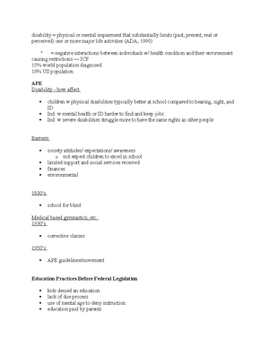 Physical Education Adaptations An Overview - Physical Education ...