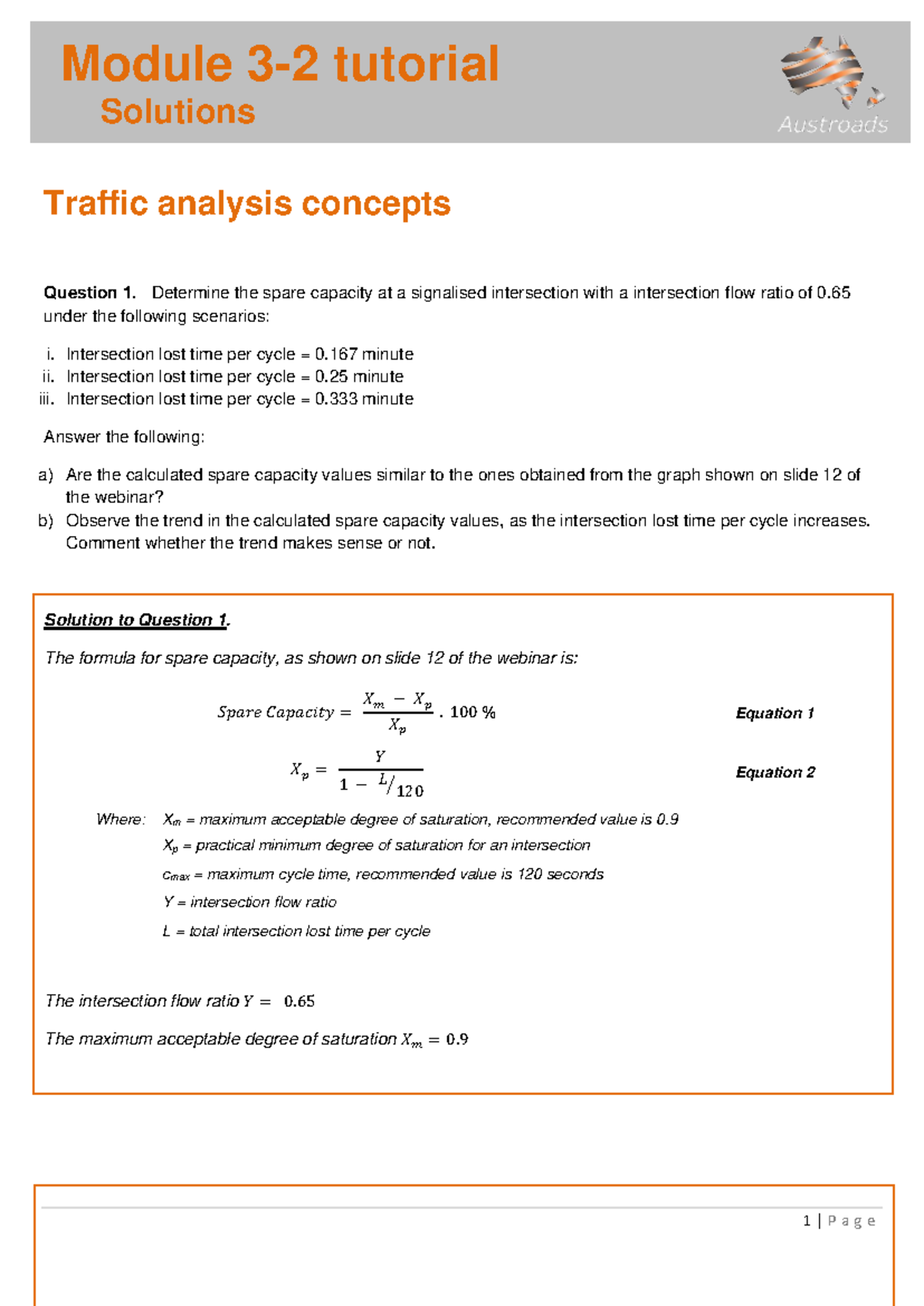 Module 3-2 Tutorial Solutions - 1 | P a g e Module 3- 2 tutorial ...