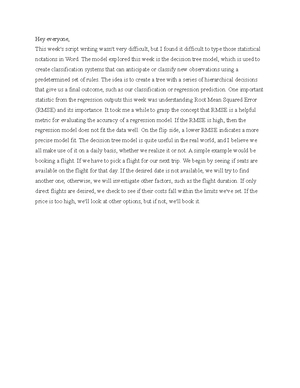 MAT 303 Module Two Problem Set Report - MAT 303 Module Two Problem Set Report Interaction Terms ...