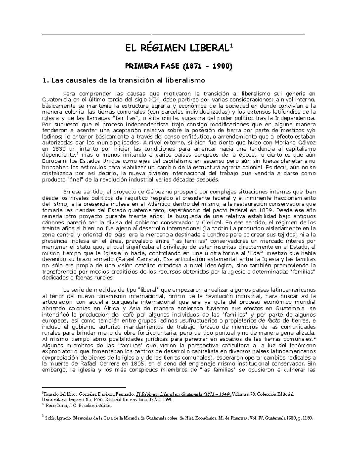 EL Regimen Liberal 1871 2 - El Régimen Liberal 1871 - 1944 EL RÉGIMEN ...