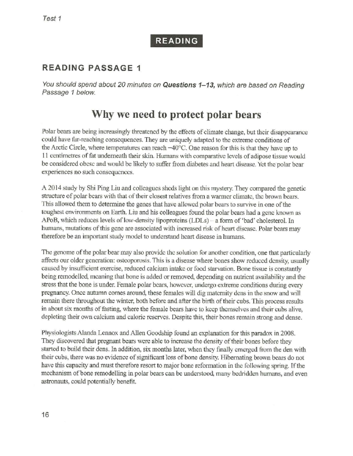 Readingpractice - reading practice - tiếng anh 1 - Studocu