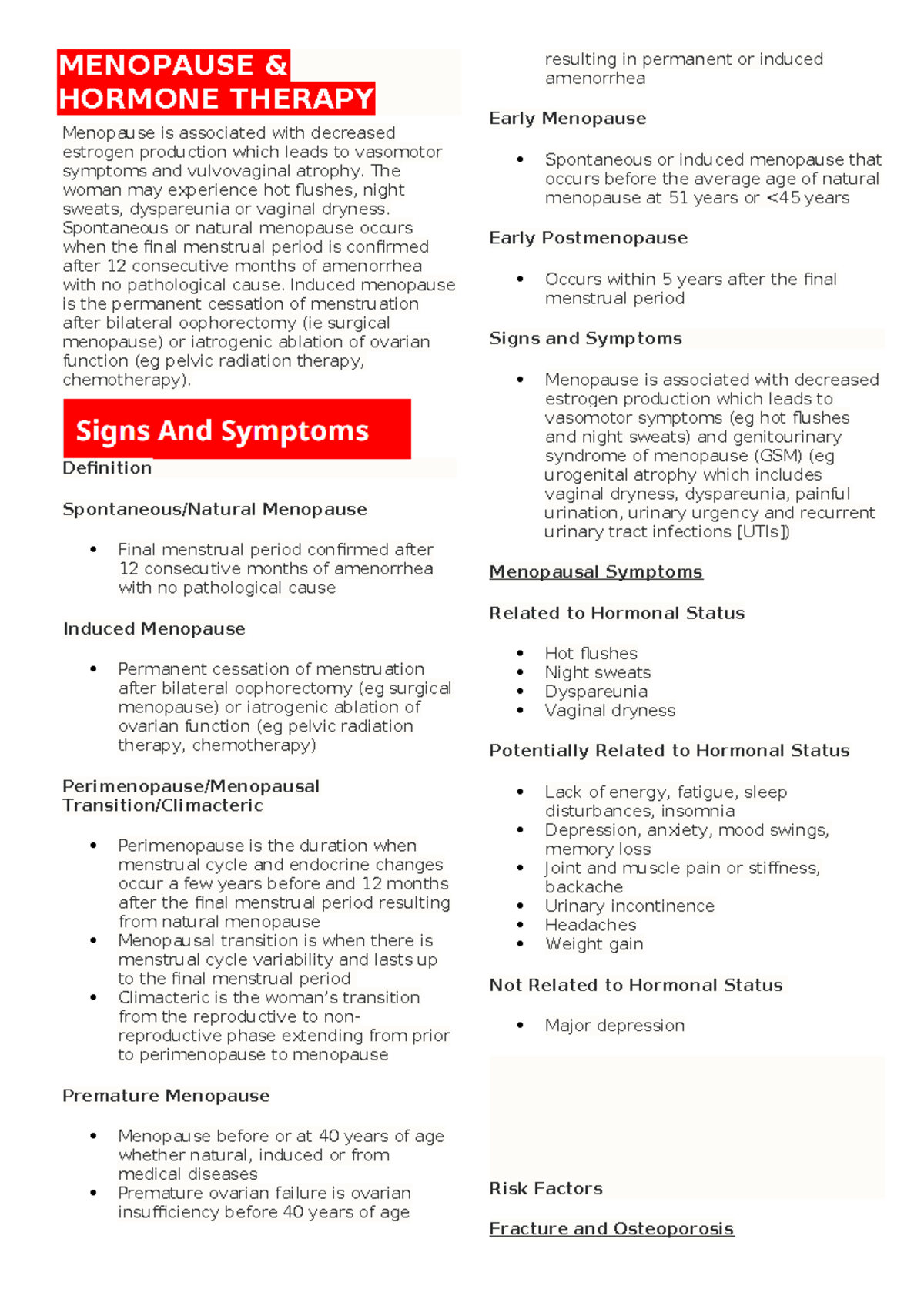 Menopause and HRT - REFERENCE MIMS - MENOPAUSE & HORMONE THERAPY ...