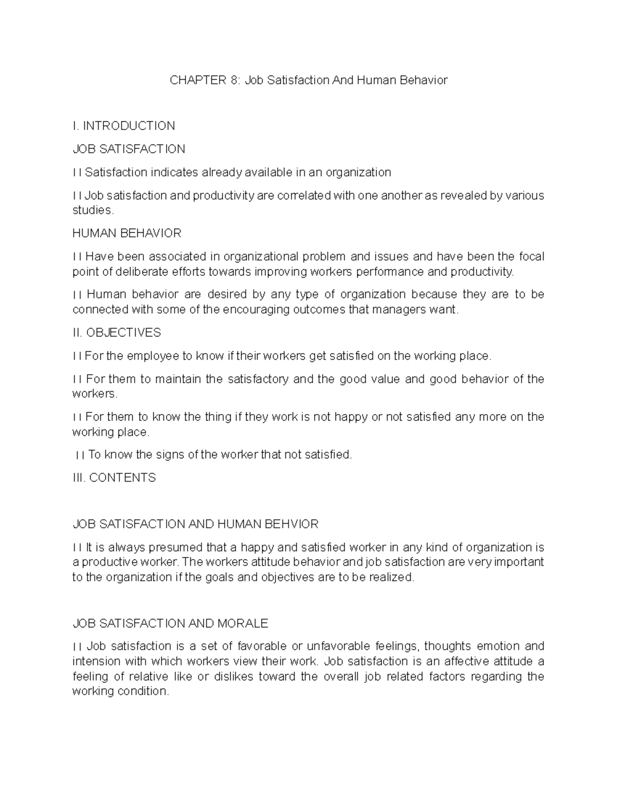 Chapter 8 Human In Organizational Behavior - CHAPTER 8: Job ...