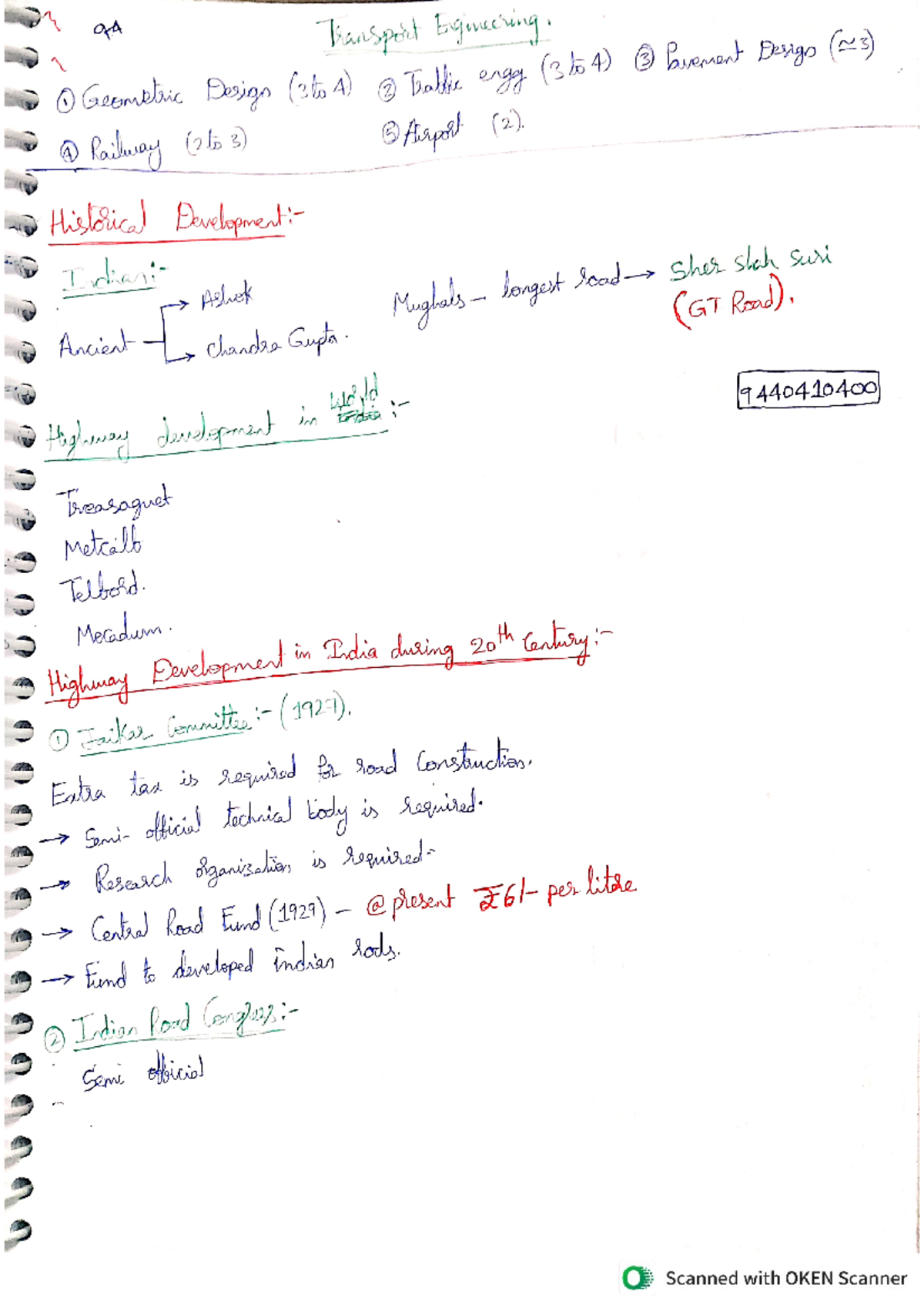 Transportation Engineering Notes - Civil Engineering - Studocu