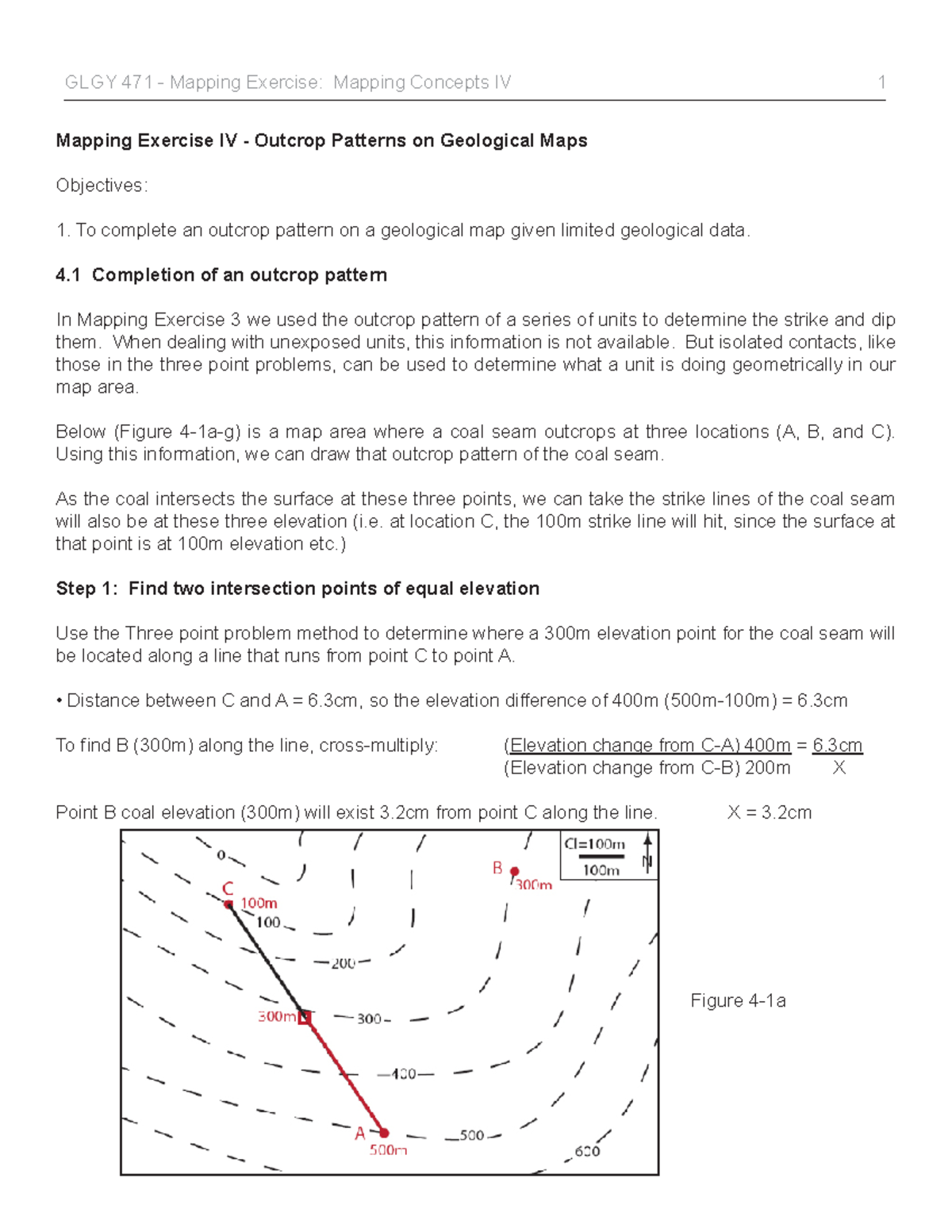 Mapping Exercise 4 Introduction 2014 - Mapping Exercise IV - Outcrop ...