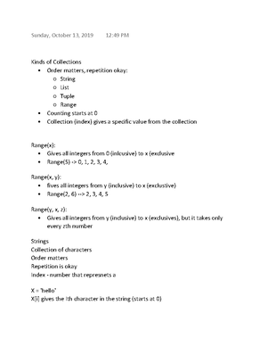 CS Notes for Exam 2 - Class 03/15 - Day 18 While Loops Define code that ...