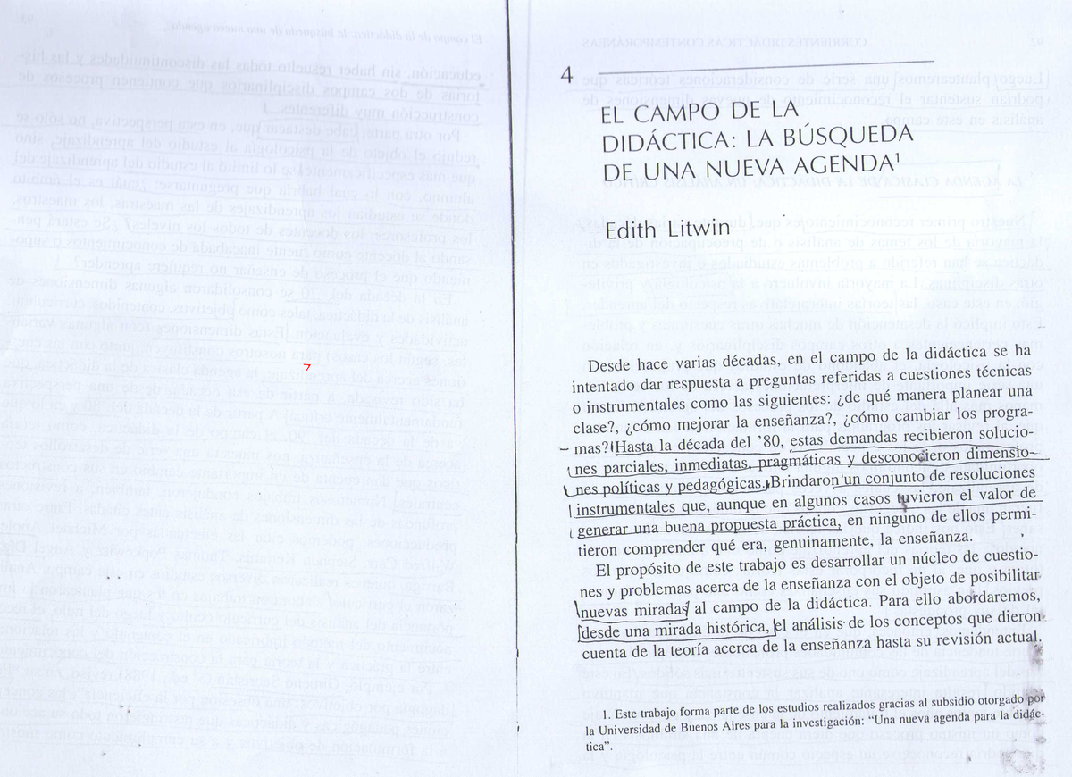 05 - Litwin - El campo de la didactica - la busqueda de una nueva ... 05 - Litwin - El campo de la didactica - la busqueda de una nueva ...