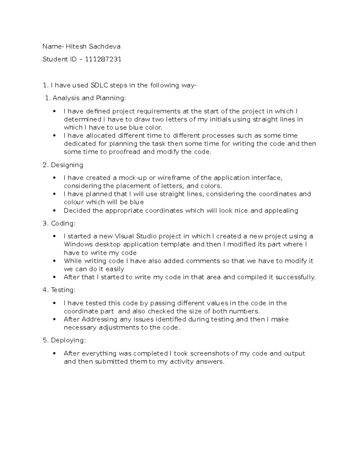 Assignment 9 - Name- Hitesh Sachdeva Student ID – 111287231 1. I have ...