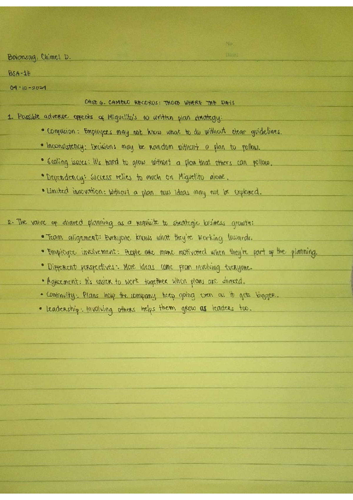 Case 6 Balansag Chimel - Organization Management - bsba-business ...