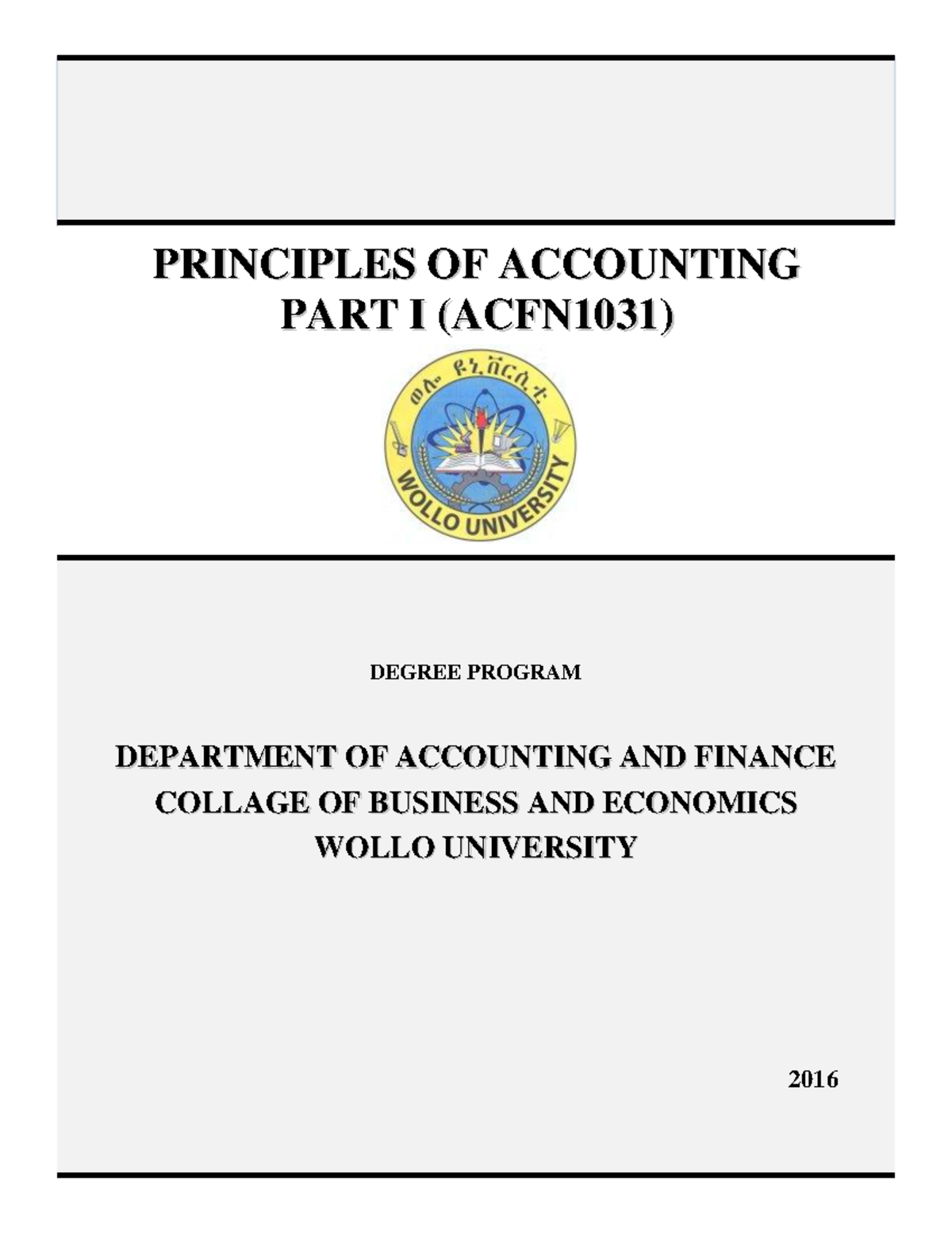 Accounting - Lecture notesLect - DEGREE PROGRAM D D E E P P A A R R T T ...