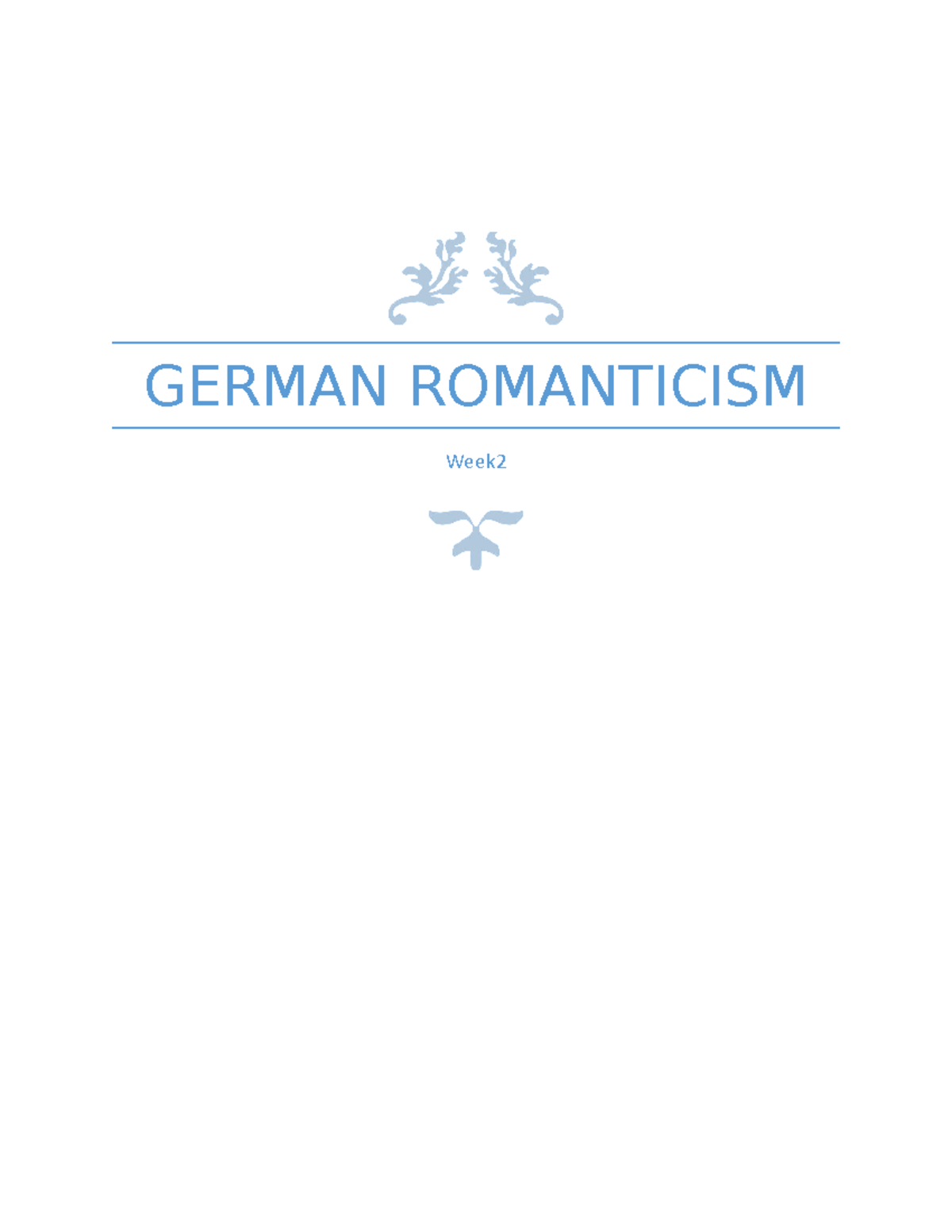 German romanticism - Dr. Luxenberg - GERMAN ROMANTICISM Week Art in ...